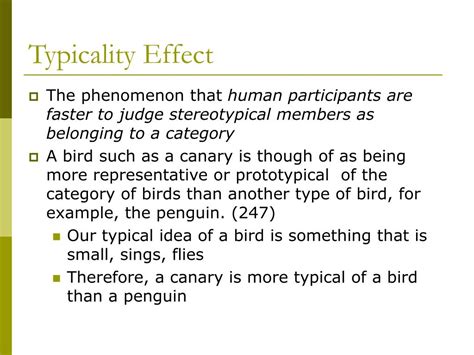 Ppt Prototypes And The Typicality Effect Powerpoint Presentation Free Download Id107851