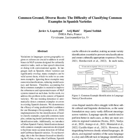 Common Ground Diverse Roots The Difficulty Of Classifying Common