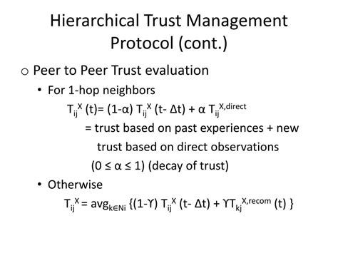 Ppt Hierarchical Trust Management For Wireless Sensor Networks And Its Applications To Trust