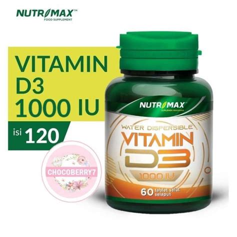 Jual Nutrimax Vitamin D3 1000 Iu Isi 60 Tablet Vit D 3 1000iu Imunitas