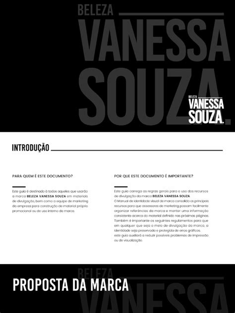 Manual De Identidade Visual Vanessa Souza Pdf