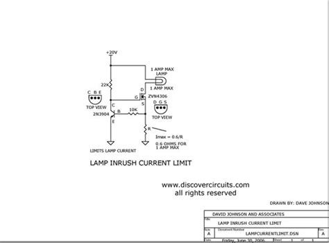 Incandescent Lamp Inrush Current Limiter Ledandlightcircuit