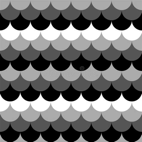 Seamless Pattern With Fish Scale Vector Stock Vector Illustration Of