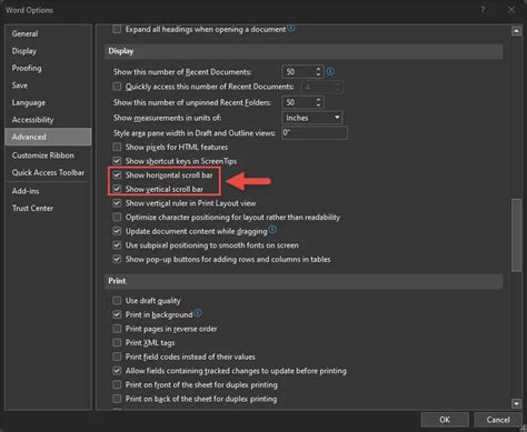 word vertical scroll bar missing at cindy larson blog