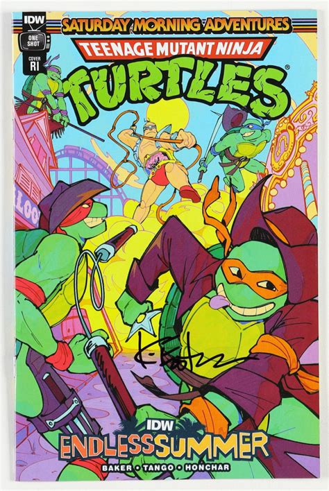 Kevin Eastman Signed Teenage Mutant Ninja Turtles Saturday Morning