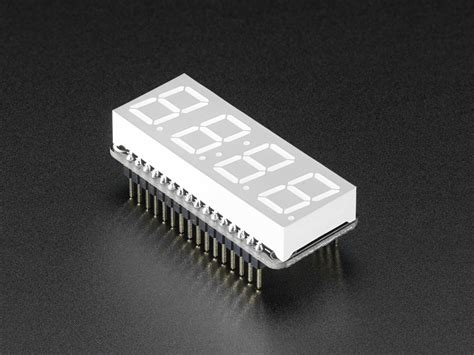 adafruit 0 56 4 digit 7 segment featherwing display yellow [stemma qt