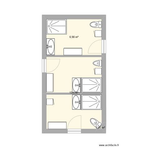 Sdb Plan 3 Pièces 21 M2 Dessiné Par Regisinigo