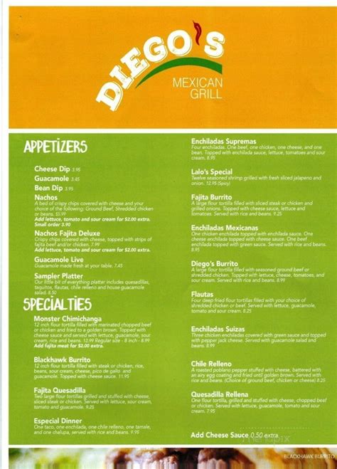 Diegos Mexican Grill Pea Ridge In Pea Ridge Ar Mexican Restaurant