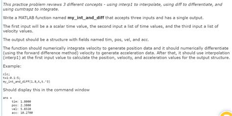 This Practice Problem Reviews 3 Different Concepts