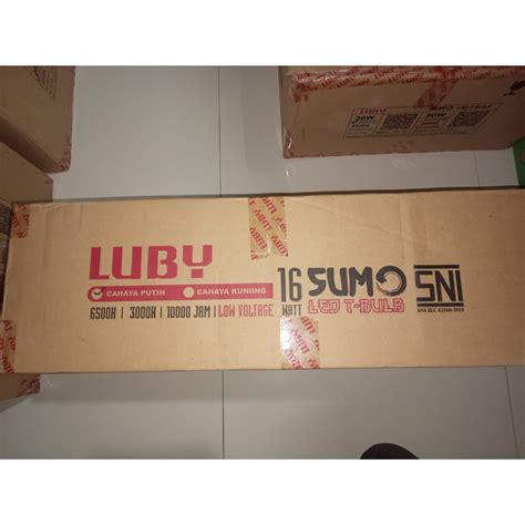 Jual Lampu Led Luby Sumo W Watt Dus Karton Isi Pcs Led T Bulb Shopee Indonesia