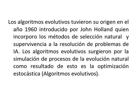 algoritmos evolutivos