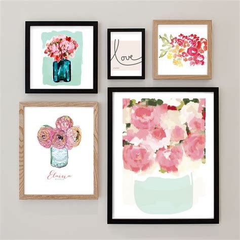 Minted Artwork Pressed Botanical Art Paper T Tags Custom Wedding