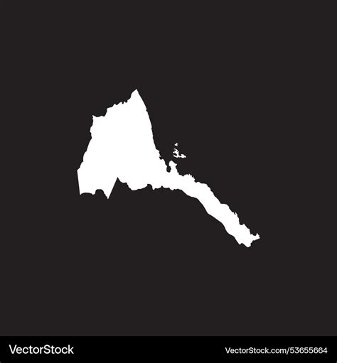 Eritrea Map Icon Royalty Free Vector Image Vectorstock