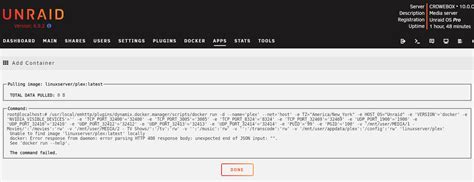Unable To Pull Install Docker Containers Any More General Support
