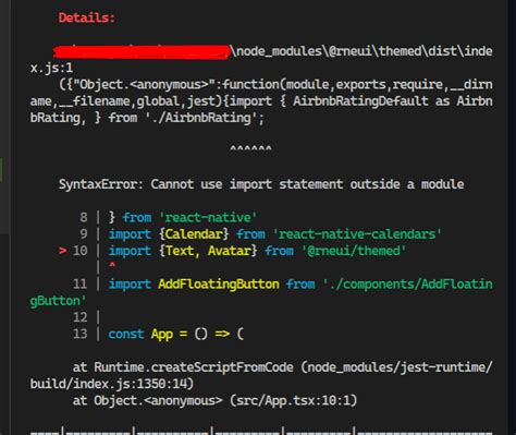 Using JEST With React Native Elements MockModal Is Not A Function Issue React Native