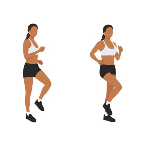 Woman Doing Tip Toe Pose Move For Reduce Leg Vector Image