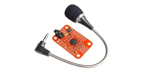 Black And Orange Paper Embeddinator Voice Recognition Sensor Module