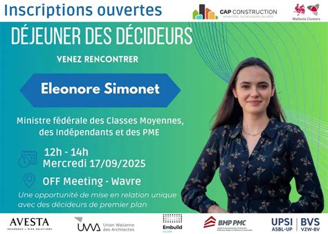 Déjeuner Des Décideurs Avec La Ministre Eléonore Simonet