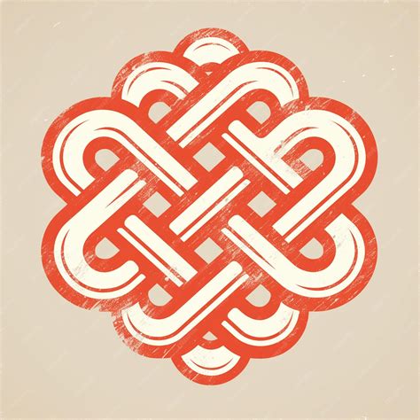 Premium Vector Chinese Knot Patterns With Intricate Loops