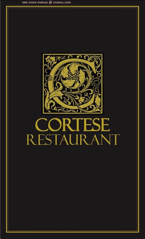 Cortese Menu Prices Menu At Cortese Restaurant Binghamton 117 Robinson St Xzyk