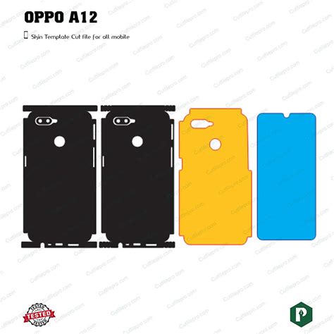 Oppo A Cut File Template Vector