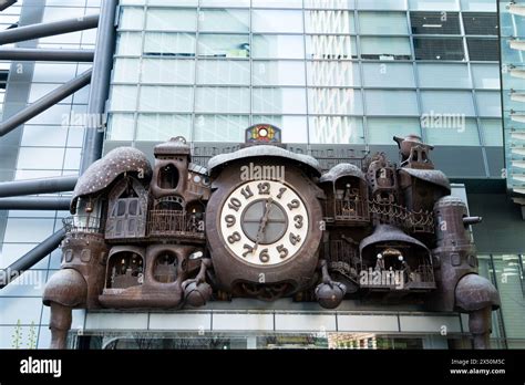 Tokyo Japan M1r 30 2024 The Giant Ghibli Clock That Located At