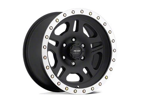 Pro Comp Wheels Bronco La Paz Satin Black Machined 6 Lug Wheel 17x85