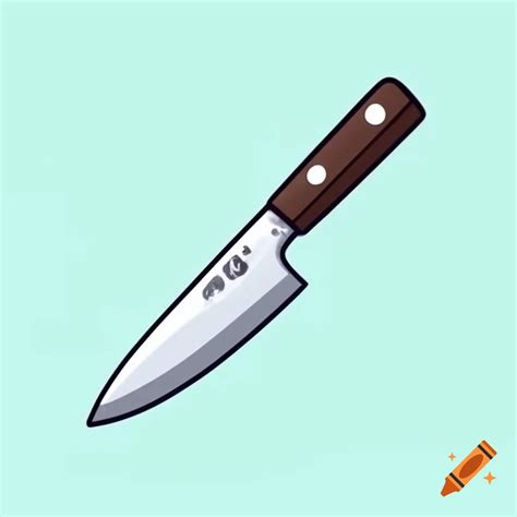 Kitchen Knife Cartoon Floating Kitchen Knife Cartoon Icon Vector
