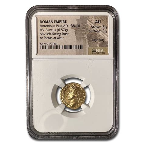 Buy Rome Gold Aureus Antoninus Pius 138 161 Ad Au Ngc Ric Iii 53c
