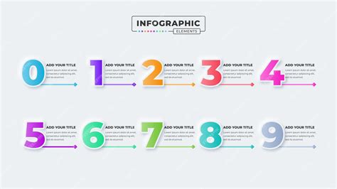 Premium Vector Number Infographic Presentation Design Template