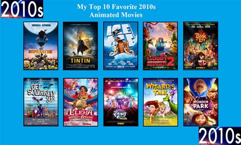 My Top 10 Favorite 2010s Animated Movies By Marciano70 On Deviantart