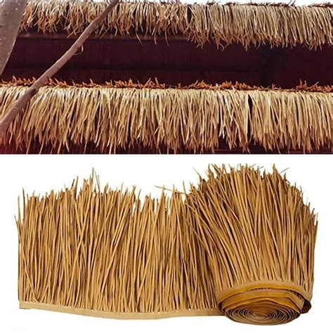 Straw Roof Thatch Material Palm Thatch Roofing Artificial Thatched Leaf