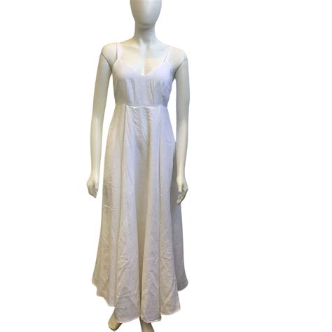 Precious Cargo Womens Size 12 Linen Blend Dress Whites