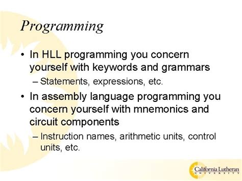 assembly language computer language hierarchy high level language