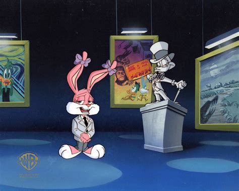 Tiny Toons Original Production Cel On Original Background Babs Bunny Choice Fine Art