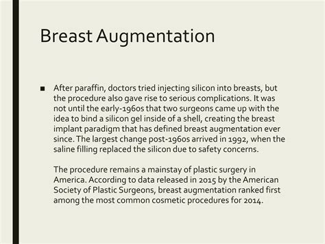 History Of Breast Augmentation Pptx