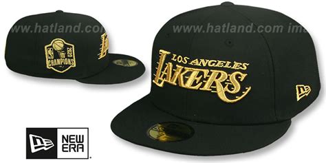 Los Angeles Lakers 2020 Champions Side Patch Black Fitted Hat