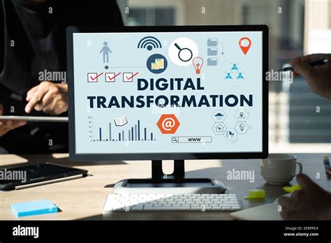 Businessman Using A Digital Device Digital Transformation Concept