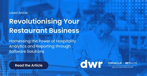 Restaurantsoftware Hospitalityanalytics Businessgrowth Restaurantmanagement Dwr Consulting