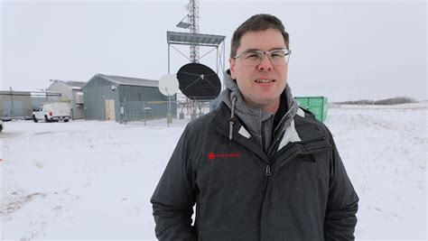 Ryan Goeres In Front Of The Transmission Tower