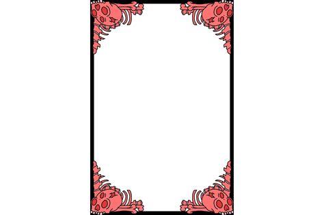 Pile Of Human Bones Potrait Border Graphic By Arsa Adjie · Creative Fabrica