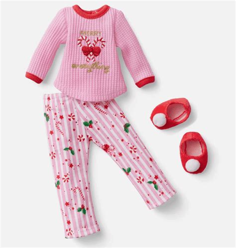 American Girl Welliewishers Merry Everything Pajamas For 14 5 Inch