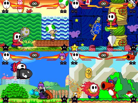 Birdo Bullet Bill Hammer Bro Prince Haru Shy Guy Toad Mario
