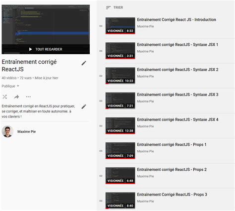 Github Maximepie React Cours Webapp Une S Rie D Exercices Corrig S En Reactjs Pour Favoriser
