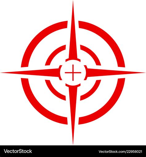 Target Sign Focus Design Logo Royalty Free Vector Image