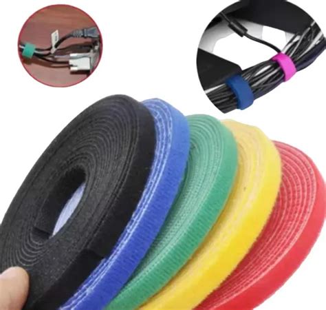 Rollo De Velcro Doble Lado Para Organizar Cables 5 Metros Mercadolibre
