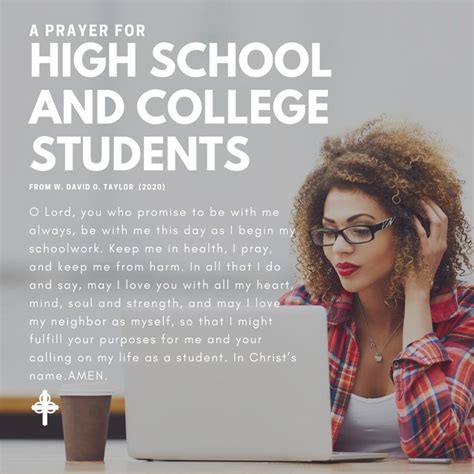 Back To School Prayers — W David O Taylor