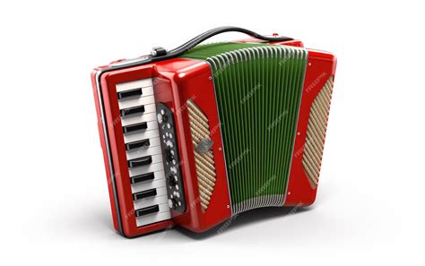 Premium Ai Image Antique Bellows Instrument On White Background