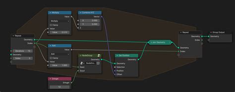 Instances Randomizing Stacked Rows Of Cubes In Geometry Nodes With