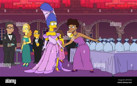 The Simpsons From Left Marge Simpson Voice Julie Kavner Bernice Hibbert Voice Dawnn